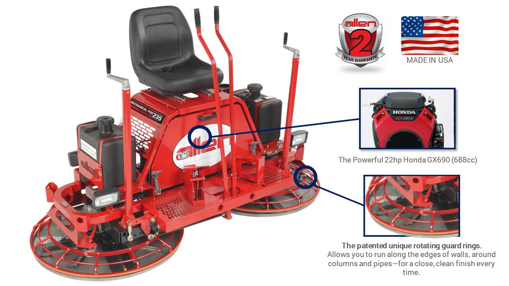 Allen Riders Mp235 22Hp Rider Trowel Edger | Tradesmart